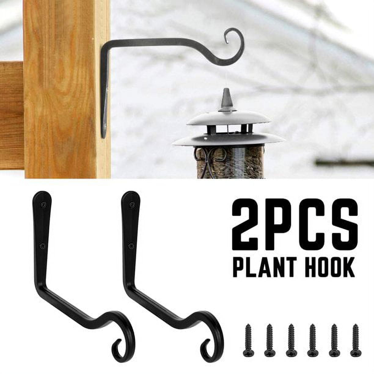 Everso Hanging Plant Bracket Forged Angled Hook-Hanging Flowers Pot ...