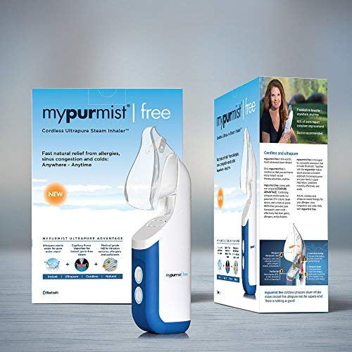 Mypurmist Free Ultrapure Handheld Personal Steam Inhaler (Cordless ...