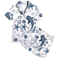 Baby Outfits Girl Kids Sea Life Print Silky Short Sleeve Top and Shorts ...