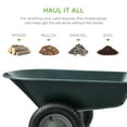 Best Choice Products Dual-Wheel Home Wheelbarrow Yard Garden Cart for ...