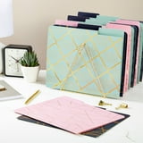Paper Junkie Decorative File Folders, Heavy-Duty Colorful Paper, 12 ...