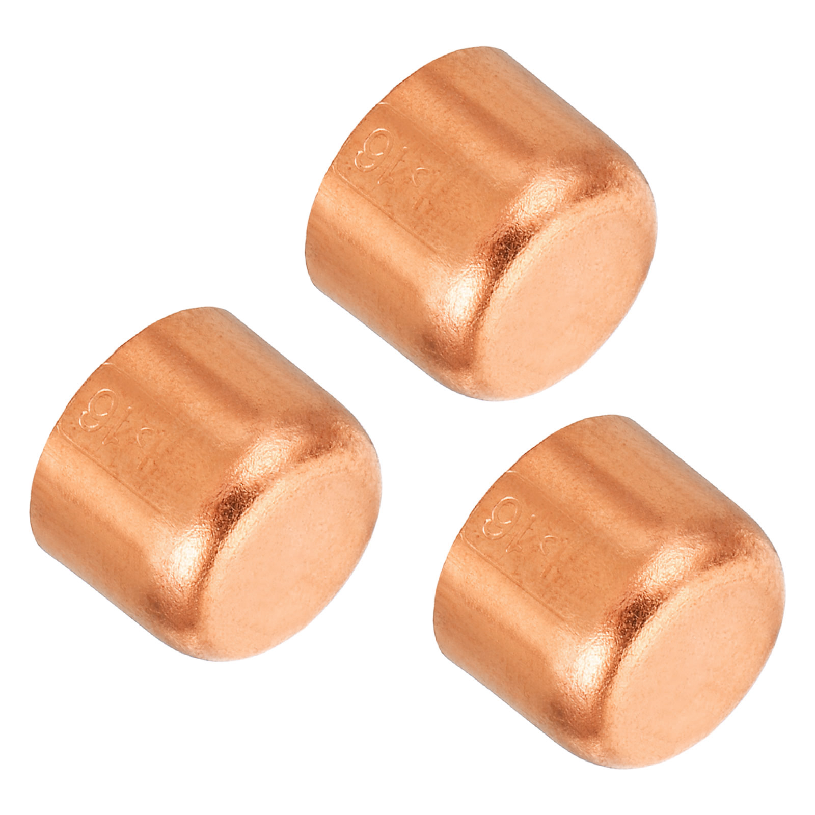 Uxcell 5/8 Inch ID Copper Pipe Fitting End Cap Sweat Plug Solder ...