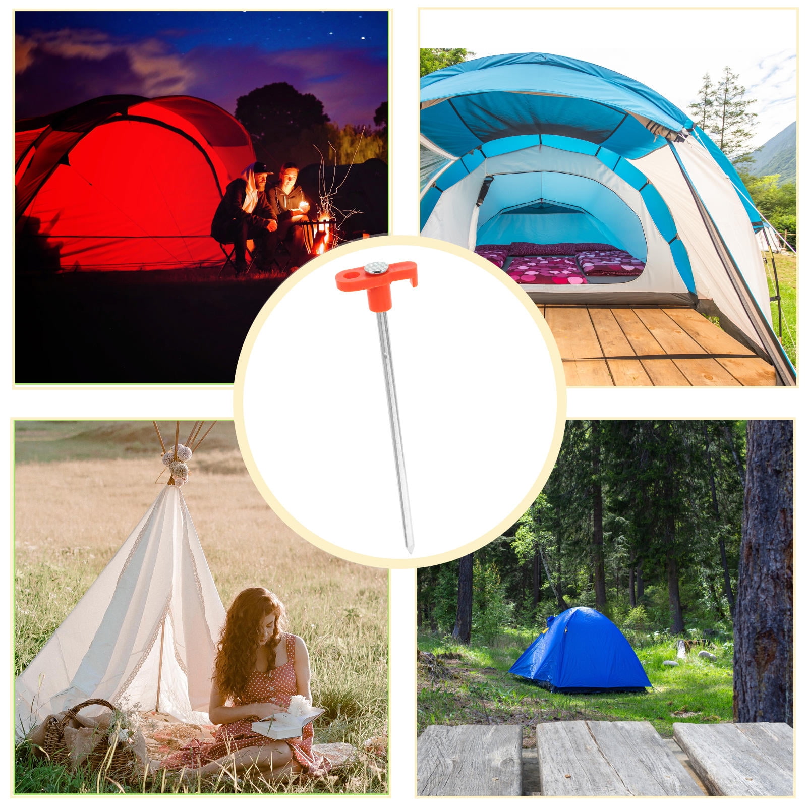 Click here for Oulii Canopy Fixing Tent Nails 20pcs Silver Stainl... prices