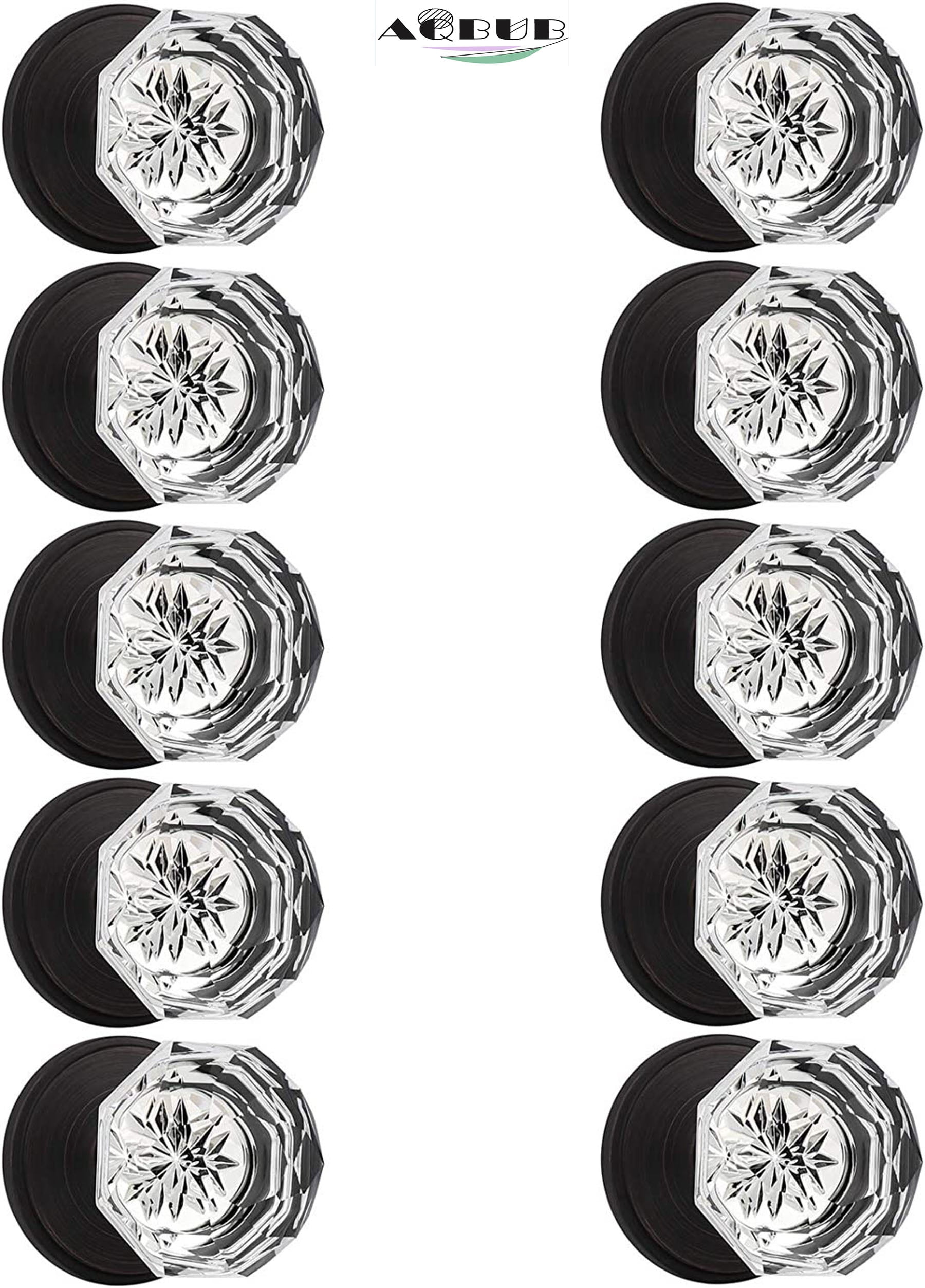 Crystal false door handle for French door / balcony pantry, unlocked ...