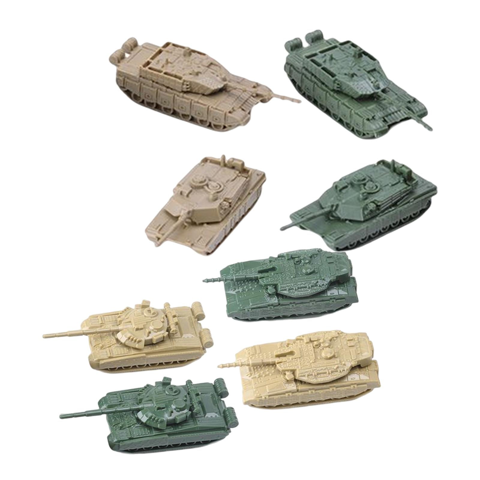 8x 1/144 Tank Model Building Kits Easily Assemble Steel Bead - Walmart.com