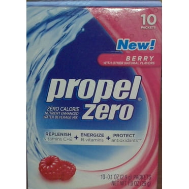 Propel Fitness Drink Water, No-Calorie Berry, Kiwi, Lemonade, Raspberry ...