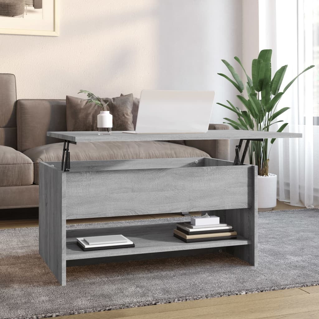 Click here for Vidaxl Coffee Table Grey Sonoma 80x50x40 Cm Engine... prices