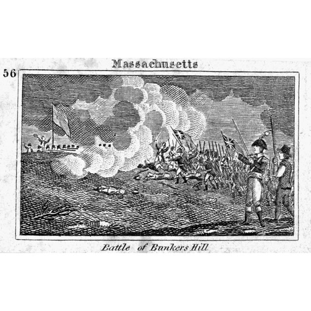 Battle Of Bunker Hill, 1775. /Nbattle Of Bunker Hill During The ...