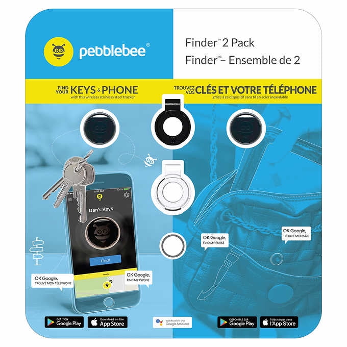 Pebblebee Tracker – Item and Phone Finder, 2-pack | Walmart Canada