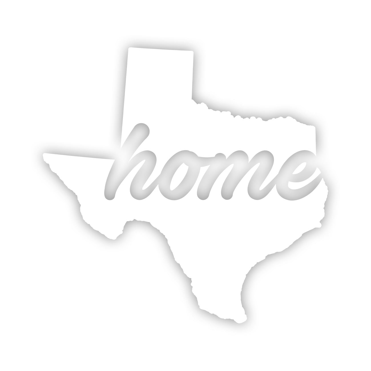 Texas Home Sticker Decal Die Cut - Self Adhesive Vinyl - Weatherproof ...