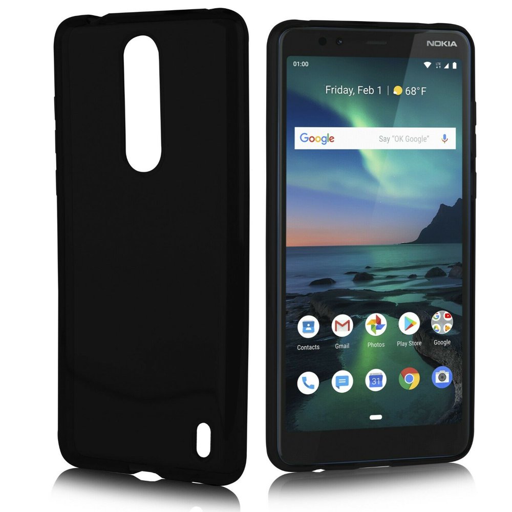 for 6" Nokia 3.1 Plus Premium Clear Crystal Designed Flexible Soft TPU ...