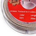 2-Ply Round Waxed Cotton Thread Cords Import From Japan Wheat 0.5mm ...