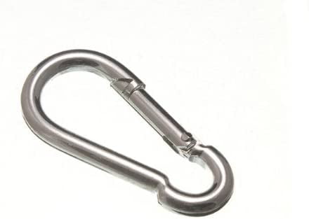 Buy SNAP SPRING CLIP CARBINE HOOK (CARABINER) 6MM 1/4 INCH BZP STEEL ...