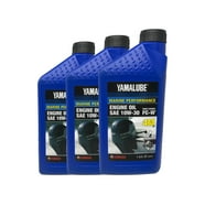 Yamaha Yamalube 10W30 Marine Oil, NMMA FCW Low Phosphorous, 1 Gallon ...