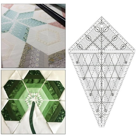 DIY Quilting Template Ruler Patchwork /105 Degree Periwinkle for Tailor ...