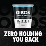 Oikos Triple Zero 18g Protein, 0g Added Sugar, Plain Greek Nonfat ...