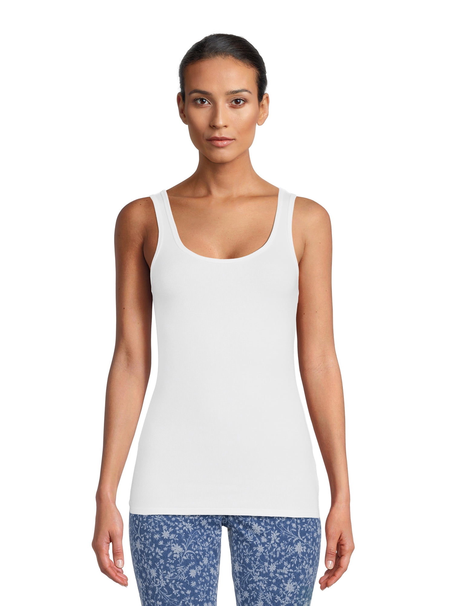 Time and Tru Women's Rib Tank Top - Walmart.com