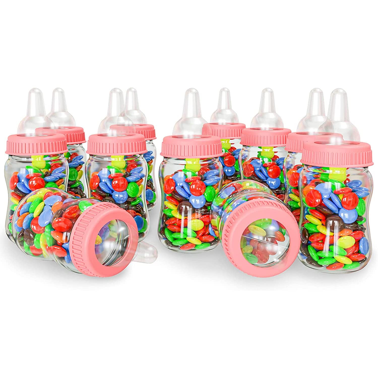 12pcs Fillable Candy Bottle for Baby Shower | Feeder Style Mini Bottle ...