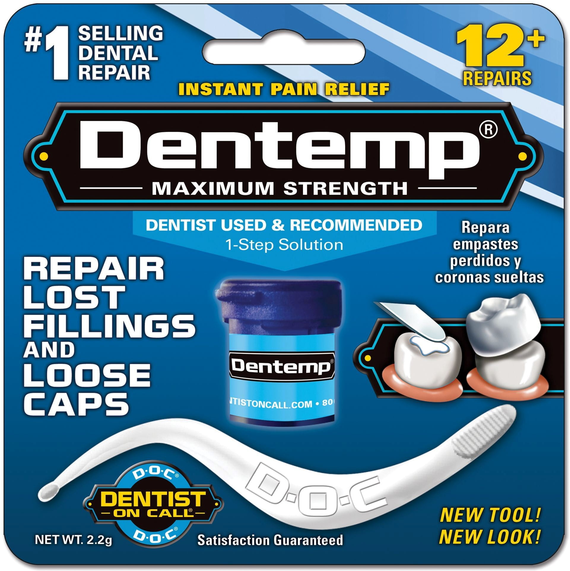 Dentemp Maximum Strength Lost Filling and Loose Cap Repair Kit for ...