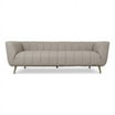 Maylo Comfortable Mid Century Modern Italian Leather Couch, Stain ...