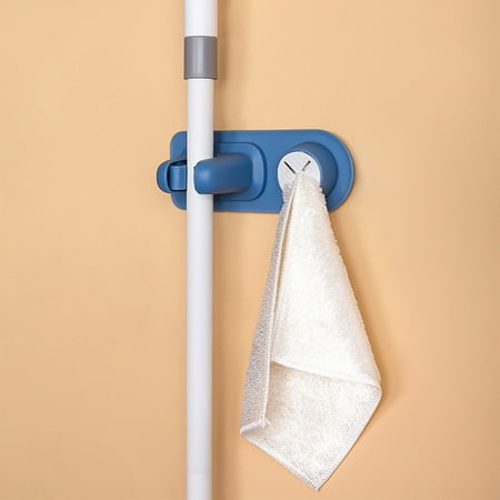 Wall Mounted Mops Hanging Pipe Hooks Cleaning Brush Multi-purpose ...