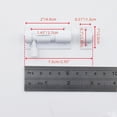 2-inch Slide Latch White Slide Locks for Inside Door Barrel Latch ...