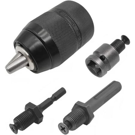 Metal Heavy Duty Keyless Drill Chuck Self-Tighten Keyless Chuck Quick ...