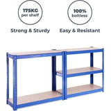 "G-Rack Large Shelf Systems: Heavy Duty Garage Shelving Unit, 60""H x ...