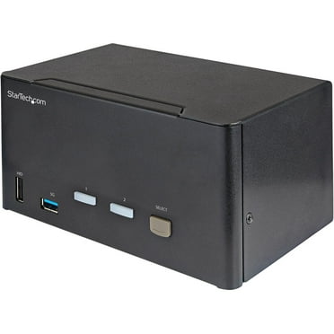 StarTech.com 2 Port Triple Monitor DVI USB KVM Switch with Audio & USB ...