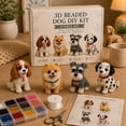 3D Beaded Pet DIY Kit – Cat Dog Beading Craft Set, Beginner Friendly ...