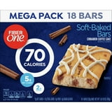 Fiber One 70 Calorie Soft-Baked Bars, Cinnamon Coffee Cake, 18 ct ...