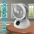 Brentwood F-650MW 6 Inch 3 Speed Remote Control Desktop Fan, White ...