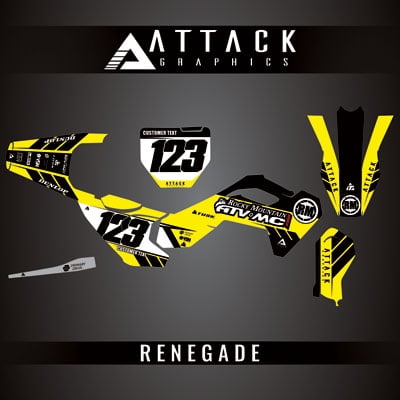 Attack Graphics Custom Fury Complete Bike Graphics Kit for Beta 200 RR ...