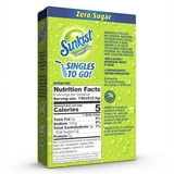 Sunkist Singles To Go Drink Mix Lemon Lime, 3 Boxes with 6 Packets Each ...