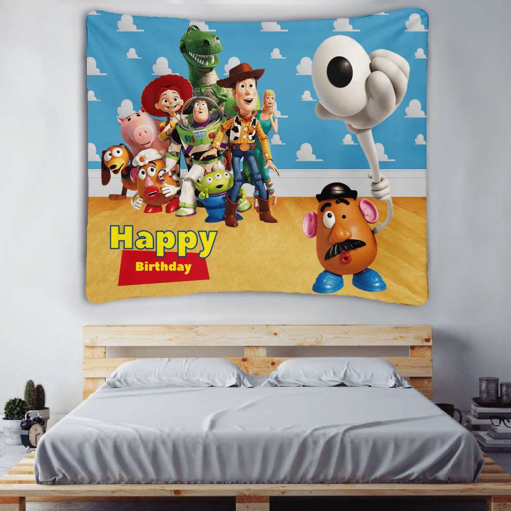 Toy Story Hanging Photography Backdrops Fashion Amusing Cartoons Paint ...