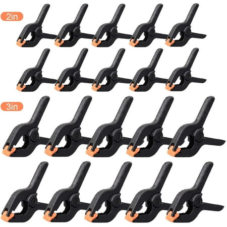 SICED 20 Pack Nylon Spring Clips, 10 Pack 2inch Spring Clips, 10 Pack ...