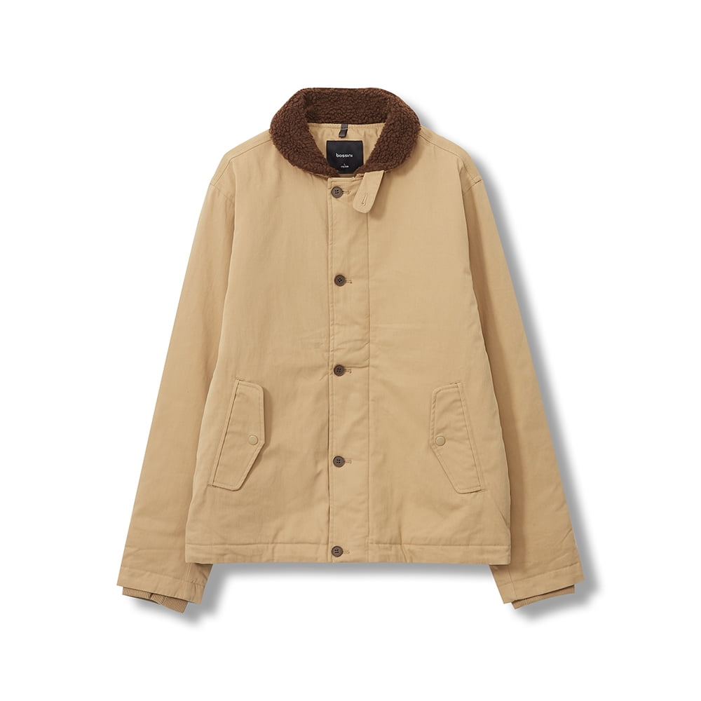 bossini Men's Regular Solid Jacket Zip Up Outerwear Coat for Casual ...