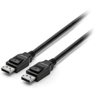QVS 6ft DisplayPort UltraHD 4K Black Cable with Blue Connectors & Latches - Walmart.com