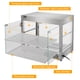 Zimtown Commercial Food Warmer Display 2-Tier 800W Electric bun warmer ...