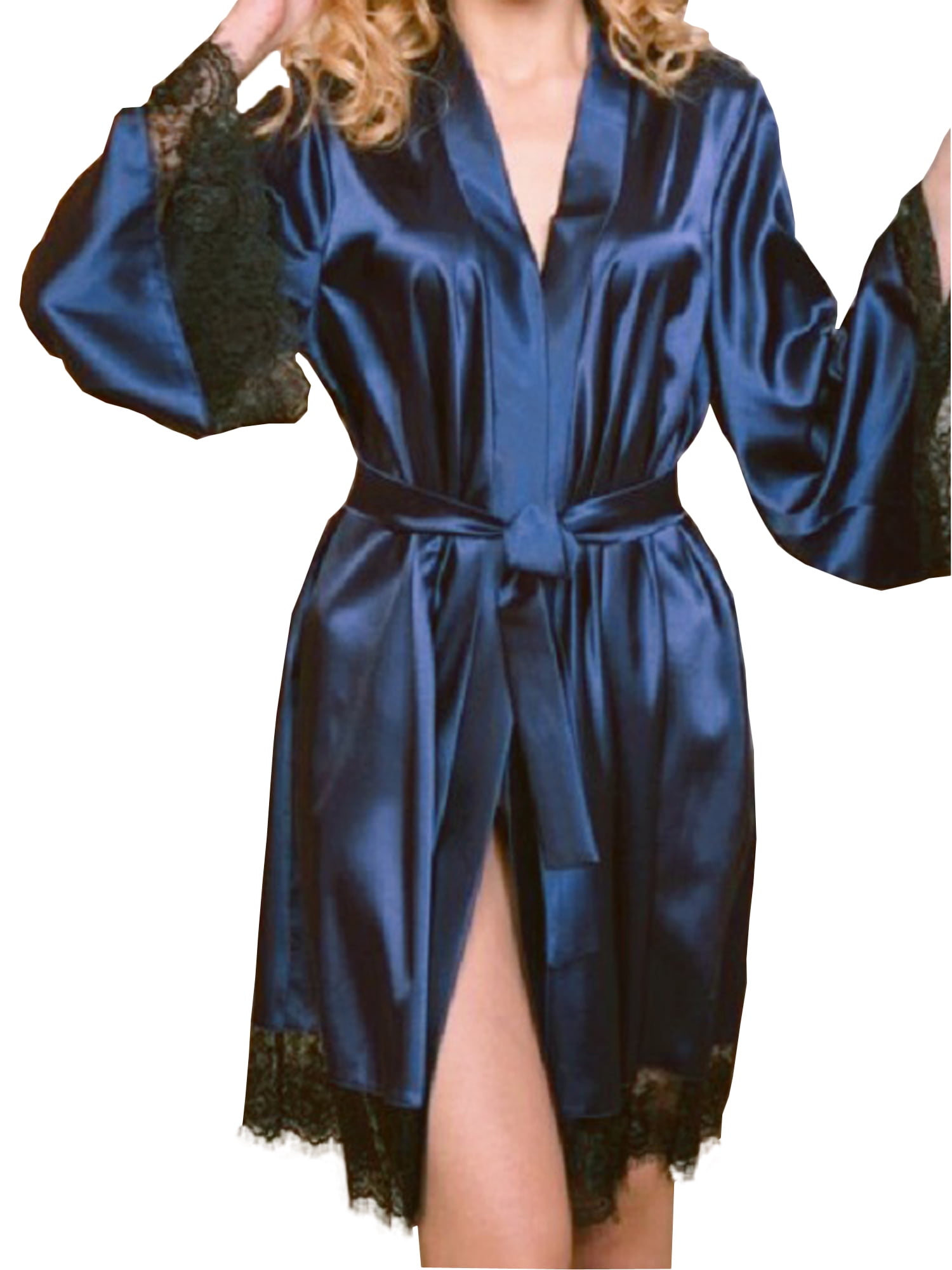 luethbiezx Sexy Women Long Sleeve Short Wedding Bride Bridesmaid Satin ...