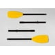 Intex Set of 48" Paddles Plastic Ribbed French Oars for Inflatable Boat ...