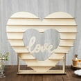 Efavormart 26" Heart Shaped 8-Layer Double Sided Wooden Dessert Display ...