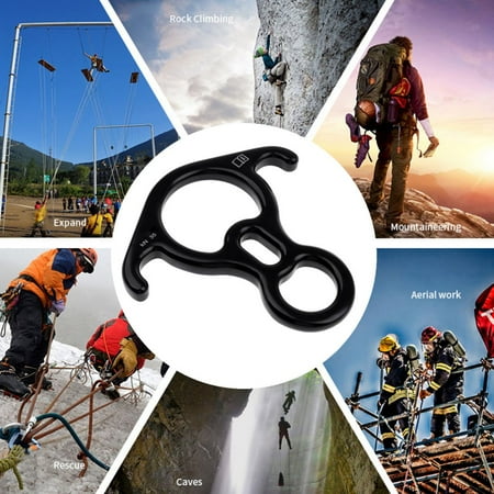 Tree Climbing Cord Rigging Plate Lifting Bent-Ear Descender Alloy ...