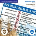 Pool Rules Sign Bilingual, Spanish English, - Walmart.com