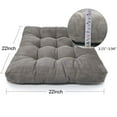 Large Seating Square Floor Cushion, Thick Cotton Linen Meditation ...