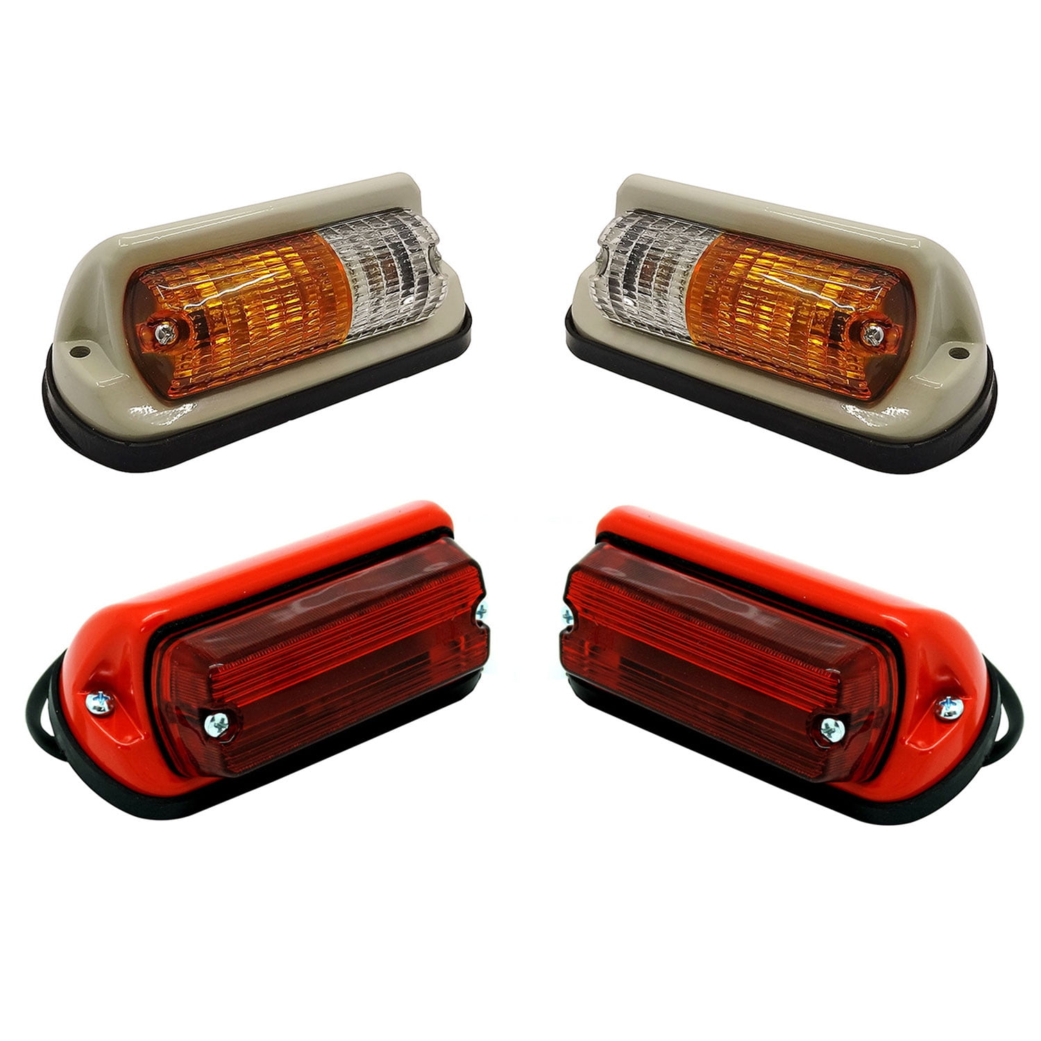 APSMOTIV Rear Lights Tail Lights Assemblies and Side Indicator | Red ...