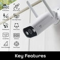 Geeni Eagle 2K Outdoor Security Camera, Wireless WiFi Home Exterior ...