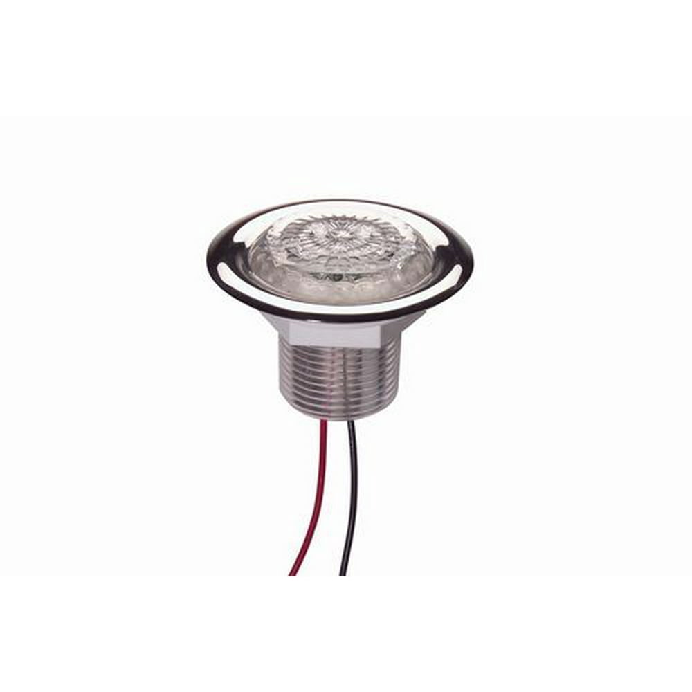 2" Live Well Bait Tank Light with Stainless Steel Backing Plate Soft ...
