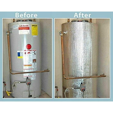 Reflective Water Heater Blanket Jacket Insulation Fits 40 Gallon Tank R ...
