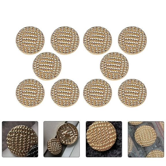5 PCS Vintage Gold Women's Buttons for Clothing Decoration Metal Coat ...